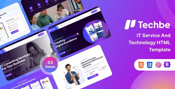 Techbe- IT Service And Technology HTML Template by EXdesigners | ThemeForest